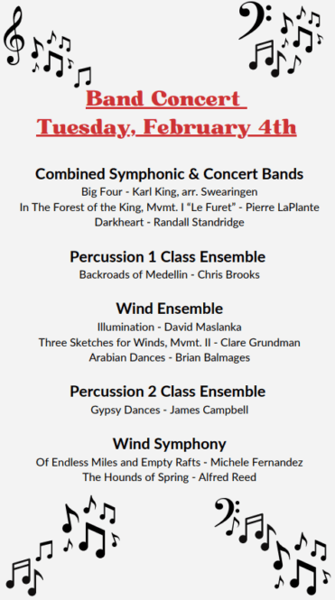 BHS Band Concert 2025 | Batavia Fine Arts Centre